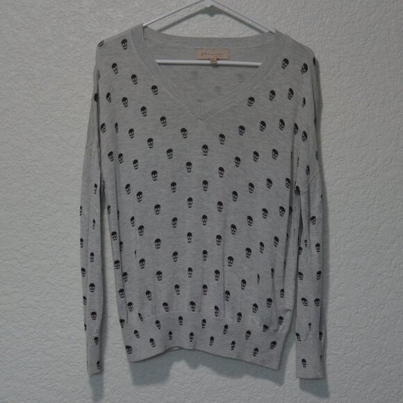 Philosophy | Sweaters | Womens Philosophy Grey Sweater With Black ...